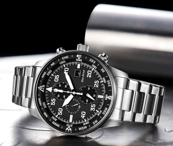 Citizen - Aviator Chrono - Eco Drive - 10 BAR - No Reserve Price - Men ...