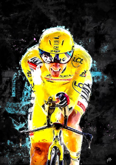 fotello - “Tadej Pogačar” DIGITAL portrait limited edition. | Barnebys