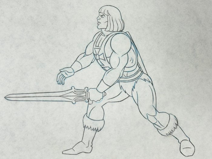 Filmation - Original animation drawing of He-Man - He-Man... | Barnebys