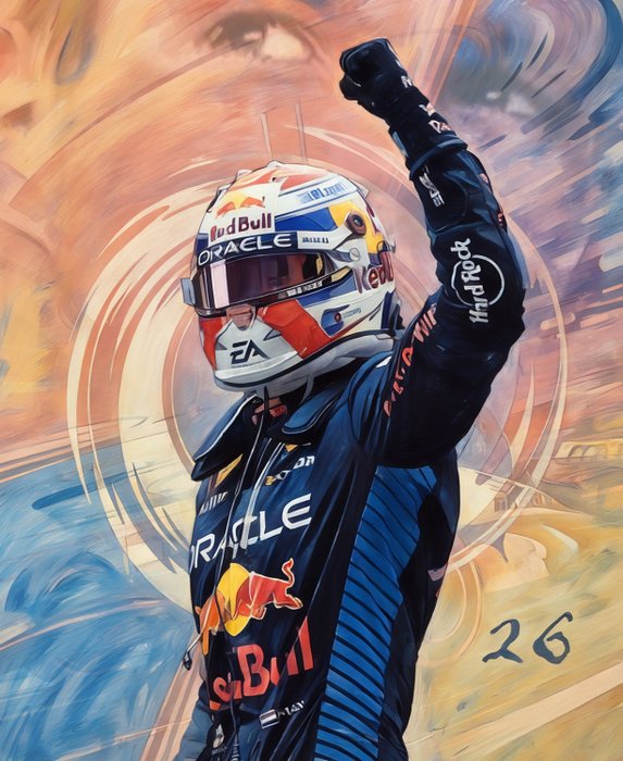 Artist Raffaele De Leo - Max Verstappen 2025 6/30 2025... | Barnebys
