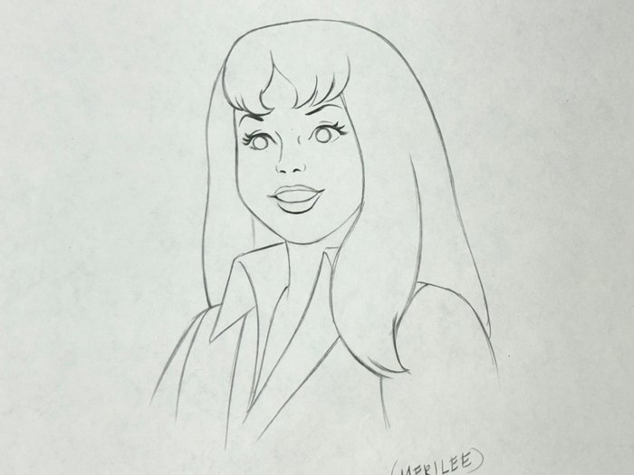 Hanna-Barbera Original Animation Drawing of Merilee - Butch Cassidy (TV ...