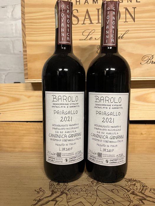 2021 Giovanni Canonica, Paiagallo - Barolo DOCG - 2 Bottles (0.75L) | Barnebys