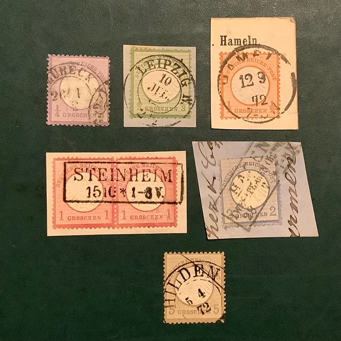 German Empire 1872 - Klein Brutschield: all Groschen values with ...