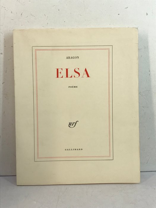 Louis Aragon - Elsa [Edition originale, exemplaire de presse] - 1959 ...