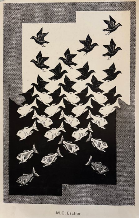 M.C. Escher (1898-1972), after - Lucht en water II | Barnebys
