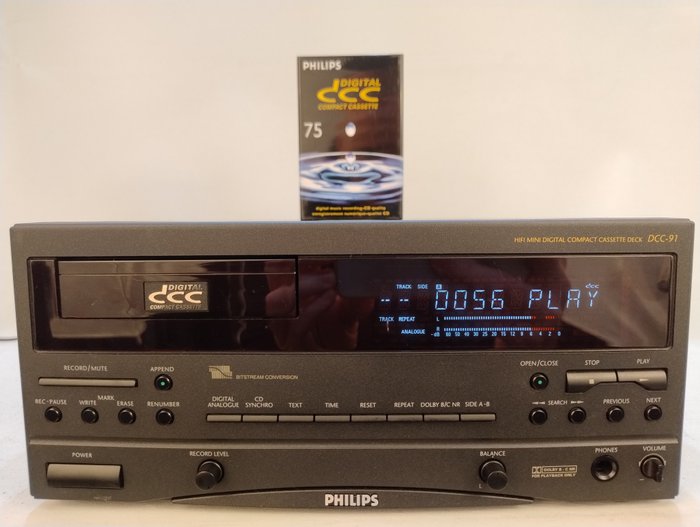 Philips - DCC-91 - DCC player - recorder Audio-cassette deck - Multiple ...