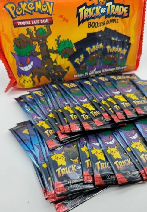 Pokémon - 35 Booster box - ENGLISH BOOSTER WITH 35 BOOSTER PACKS | Barnebys