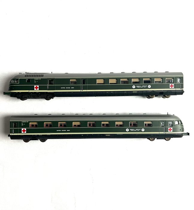Lima H0 - Train unit (1) - VT608 'Medical Service' - US Army | Barnebys
