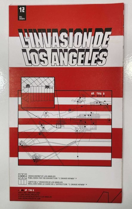 Invader (1969) - Space Invader - Invasion map Los Angeles... | Barnebys