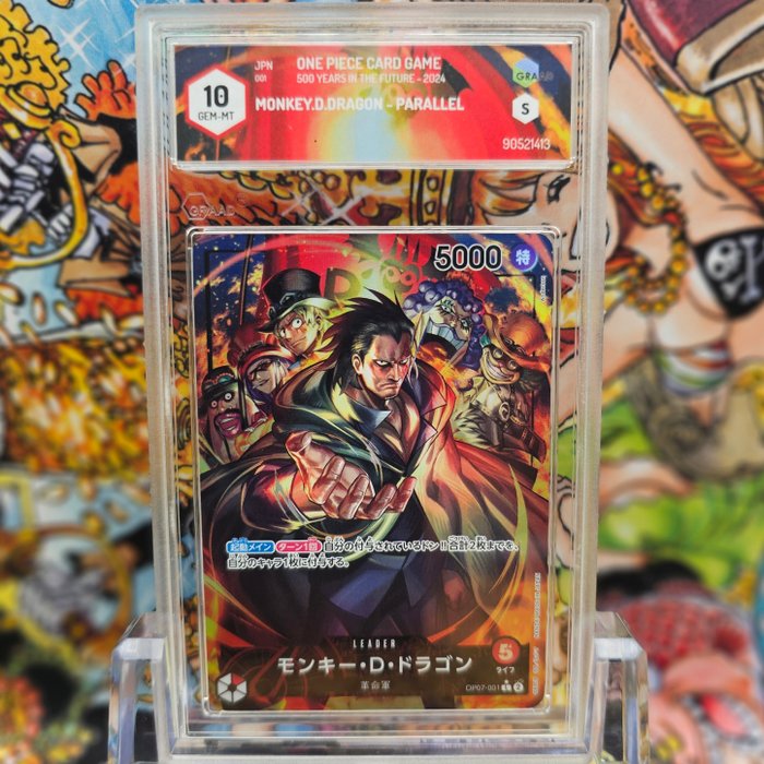 One Piece - 1 Graded card - Monkey.D.Dragon (Parallel) OP07-001 L ...