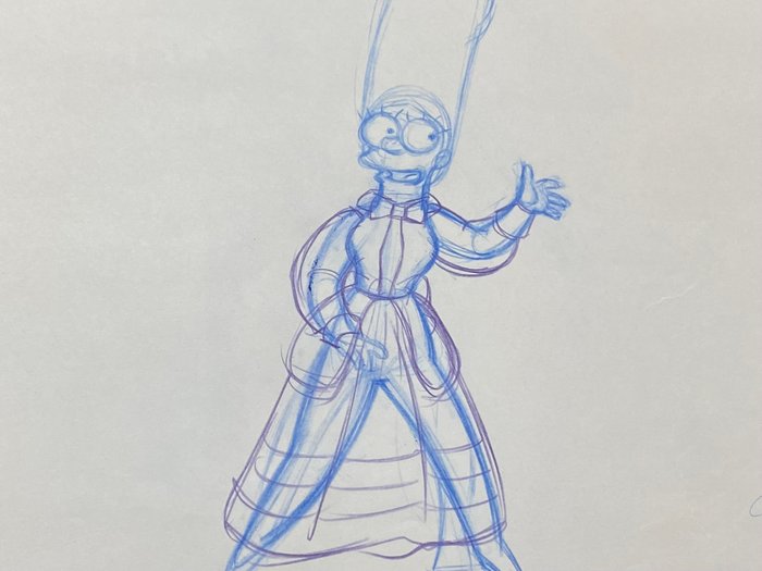 Gracie Films - Original Animation Drawing of Marge Simpson | Barnebys