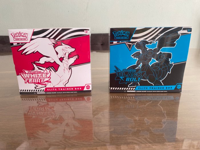 Pokémon - 2 Elite trainer box - White Flare / Black Bolt... | Barnebys