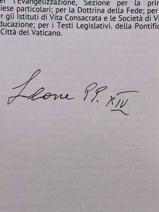 Vacant See - Autograph of Pope Leo XIV - 2025 - Conclave Book | Barnebys