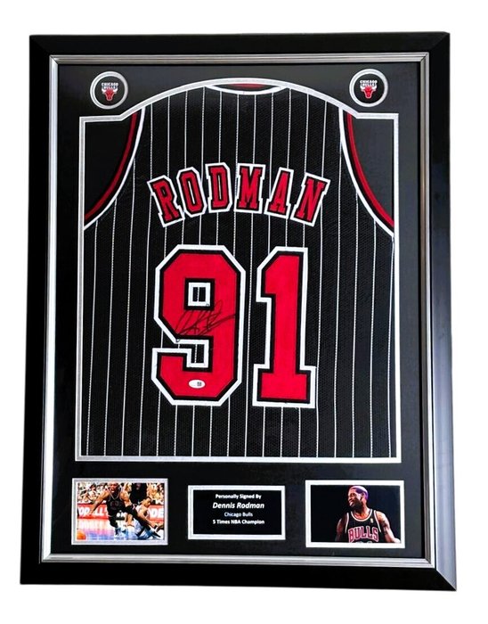 Chicago Bulls - NBA - Dennis Rodman - Custom Basketball Jersey | Barnebys