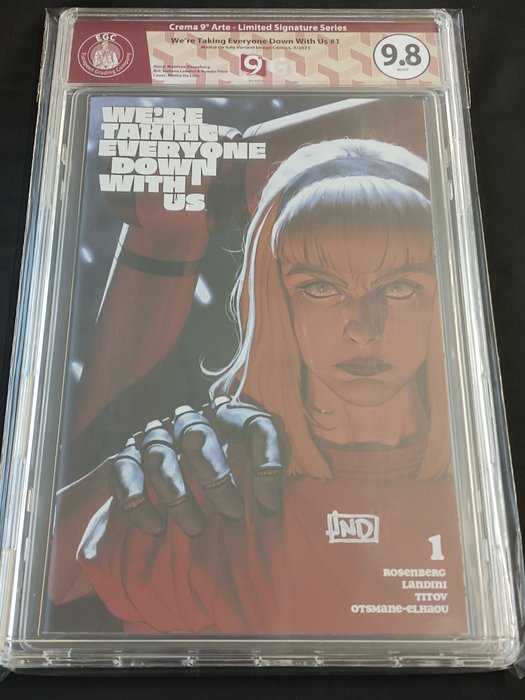 We're Taking Everyone Down With Us #1 - Cover B Mattia De... | Barnebys