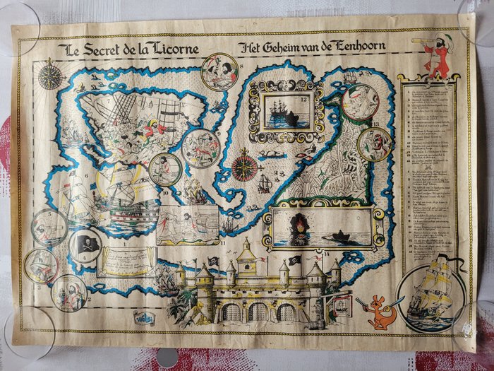 Tintin - 1 Display - Attraction Map The Secret of the Unicorn - Walibi ...