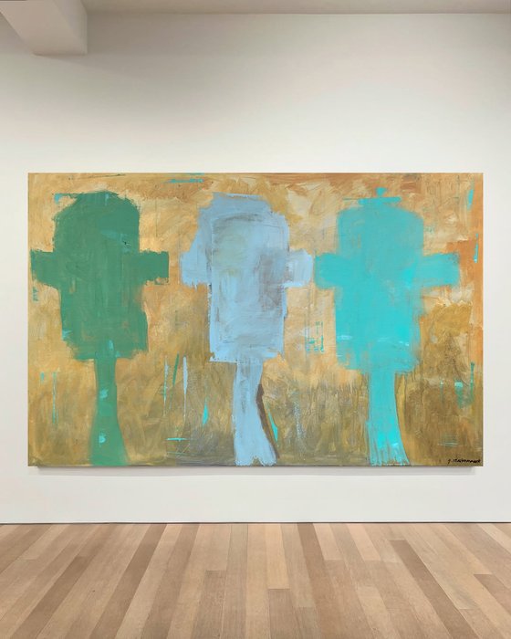 Gustav Schiffmacher - 2309 - three actors from the theater of the ...