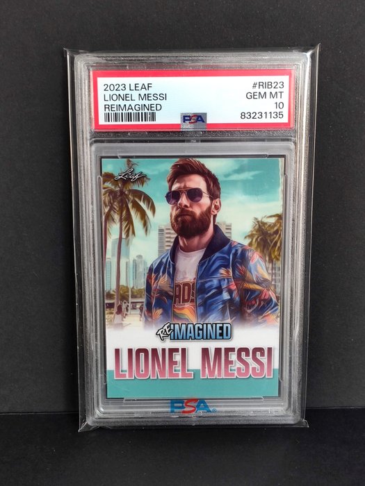 2023 - Leaf - Reimagined - Lionel Messi - Limited - PSA 10 - 1 Graded ...