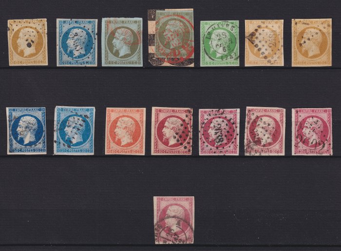 France 1852/1859 - Presidency and Empire imperforate from No | Barnebys