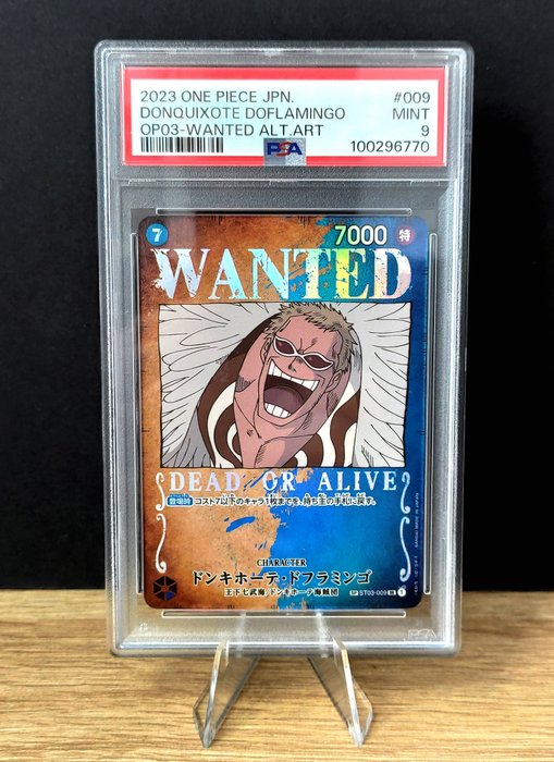 One Piece - OP03 - Donquixote Doflamingo - Wanted Alt Art Graded card ...