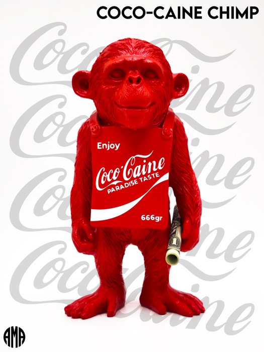 AMA (1985) - Coco-Caine Chimp - Coca-Cola & Banksy | Barnebys