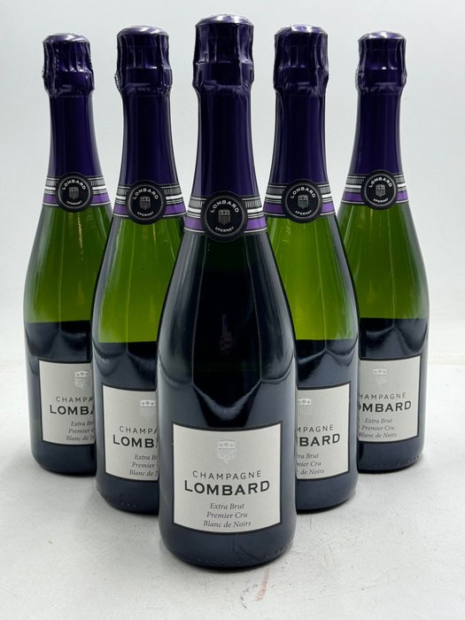 Lombard, Blanc de Noirs - Champagne Extra Brut, Premier Cru - 6 Bottles ...