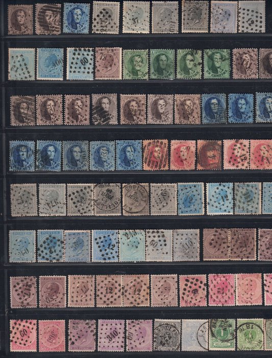 Belgium - Collection of stamp study examples from the semi-classical ...