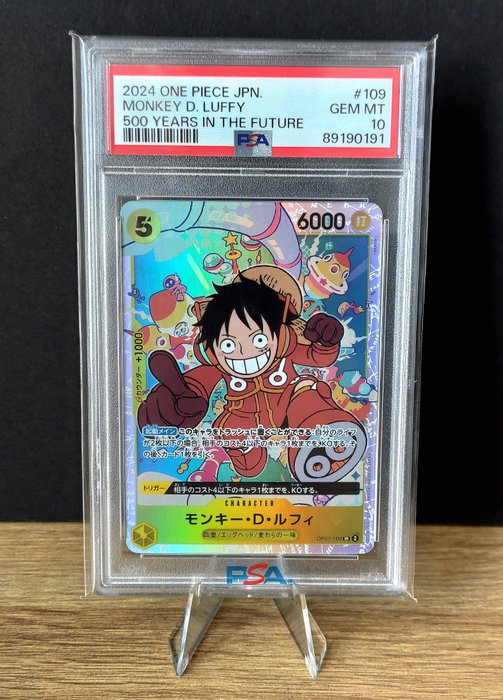 One Piece OP07 Graded card - Monkey D. Luffy - PSA 10 | Barnebys