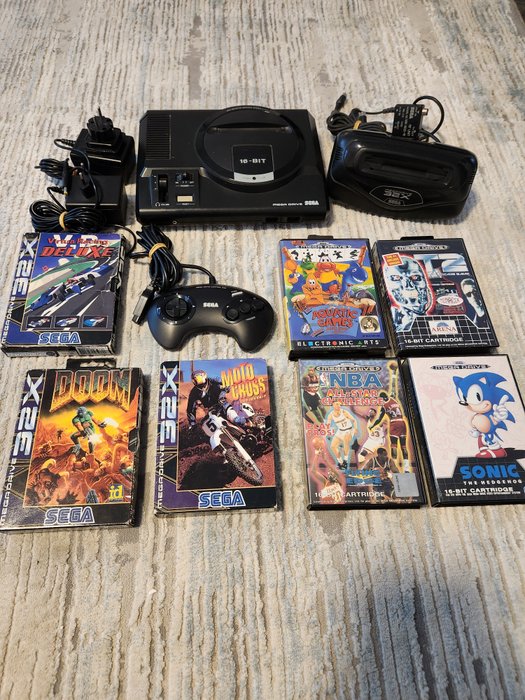 Sega - Mega Drive - Sega Mega Drive & 32x Adapter with... | Barnebys