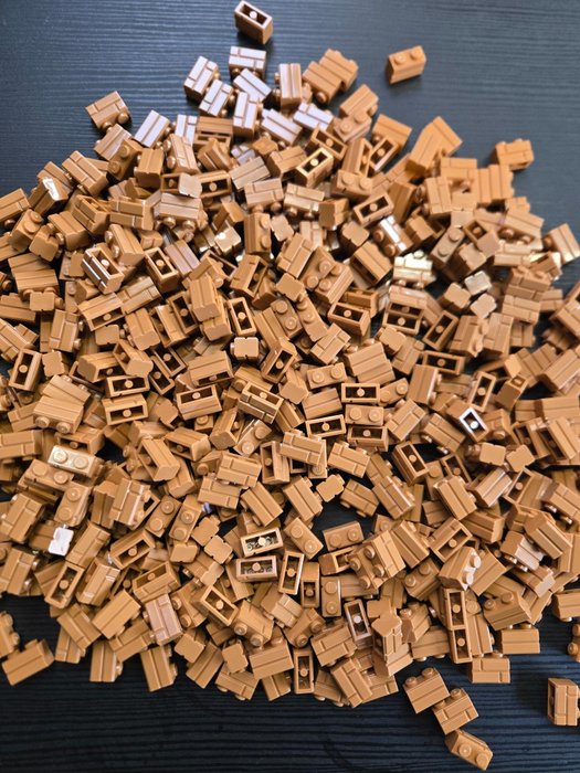 LEGO Bricks - New Brick Modified 1 x 2 with Masonry Profile Nougat ...