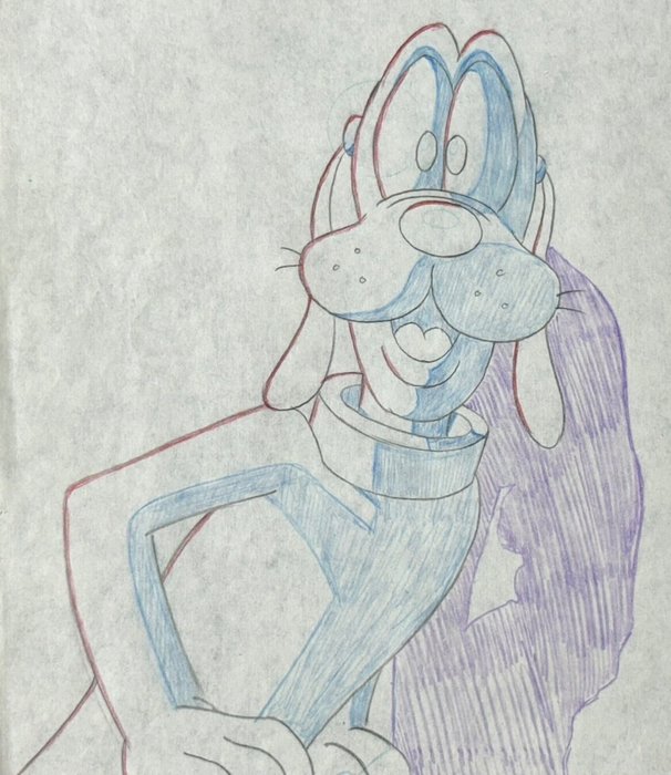 Walt Disney - Dibujo de animación original de Pluto - The Walt Disney ...