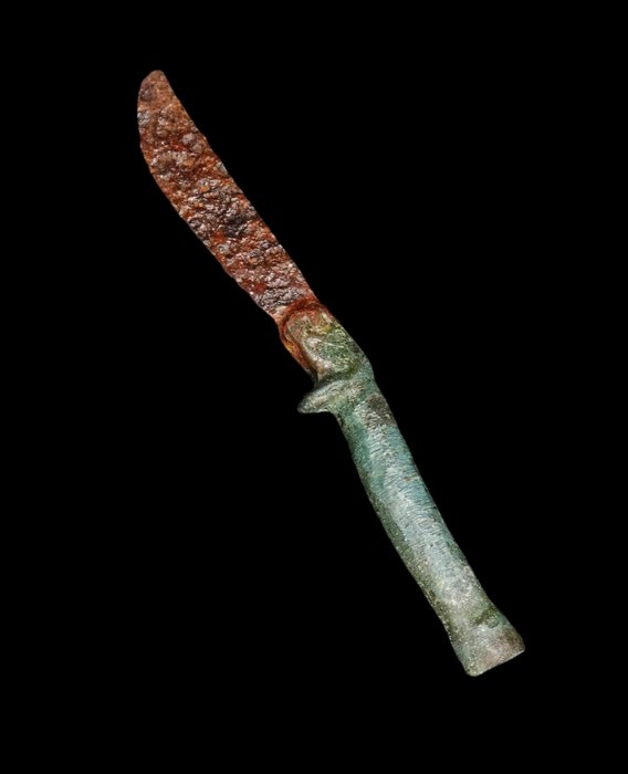 Ancient Roman Roman bronze and iron scalpel knife - 1st/3rd century AD ...