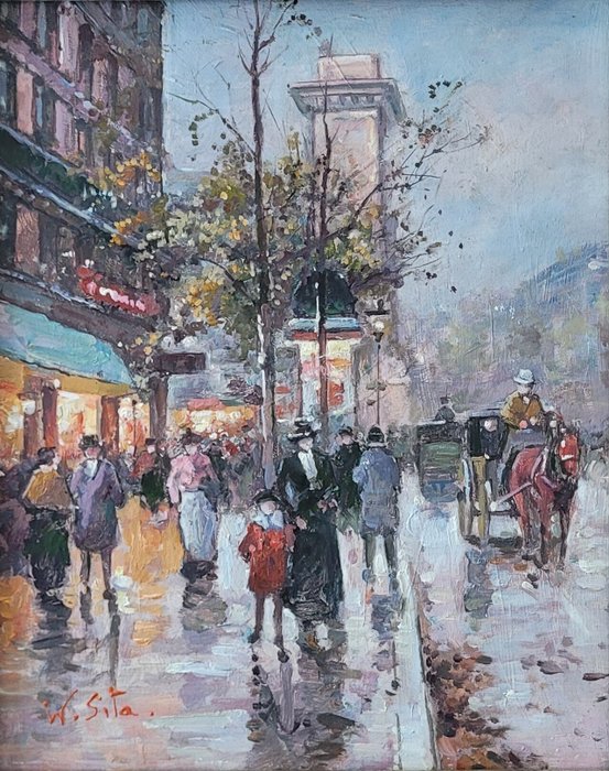 Walter Sita (XX) - Après l’averse ~ Paris s’éveille | Barnebys