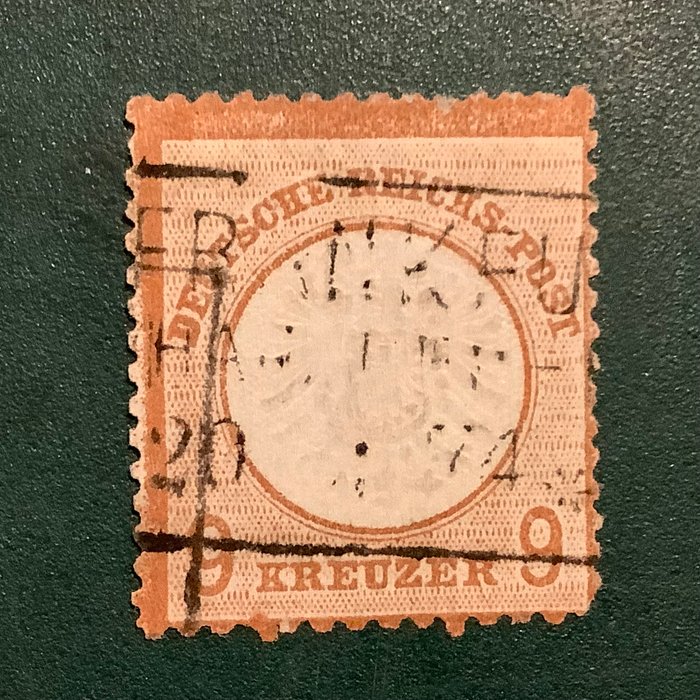 German Empire 1872 - 9 Kreuzer Groot Brutschield - approved summer ...