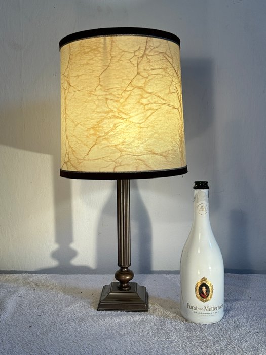 AGI verlichting Almelo - Table lamp (2) - Metal, Brass, Textile - Set ...