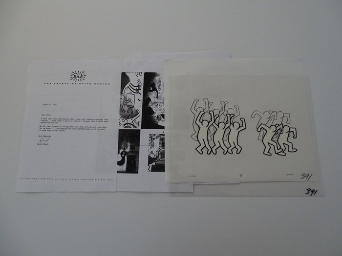 Keith Haring Studio - Animation cell | Barnebys