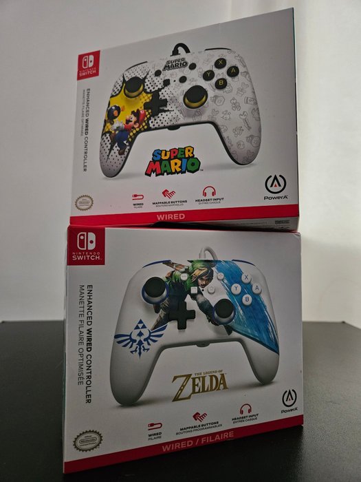 Nintendo - Switch - 2 controllers Zelda + Super Mario... | Barnebys