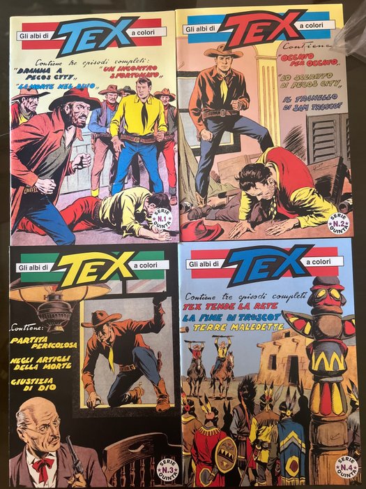Tex V serie (completa) - Gli albi di Tex a colori... | Barnebys