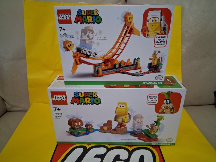 LEGO Set - Super Mario - Lava Wave Ride (71416) e Big Bad... | Barnebys