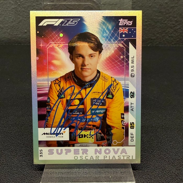 Mclaren - Topps 335 Super Nova Signed - Oscar Piastri - 2025 - Trading ...