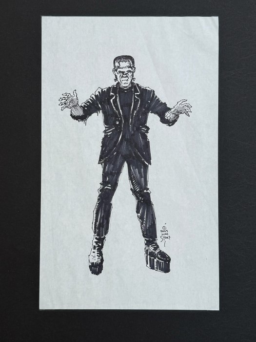 William Stout - 1 Original drawing - Monster Frankenstein Horror Art ...