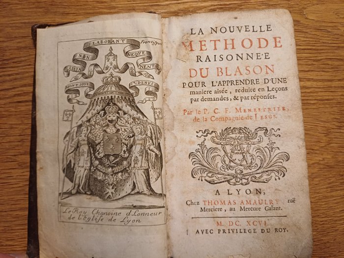 P. C. F. Menestrier - La nouvelle methode raisonnée du blason - 1696 ...