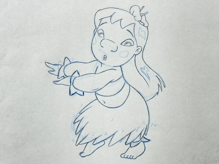 Lilo & Stitch (Walt Disney, 2002) - 1 Original Animation Drawing of ...