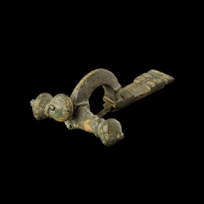 Ancient Roman Bronze Legionary Crossbow Fibula | Barnebys