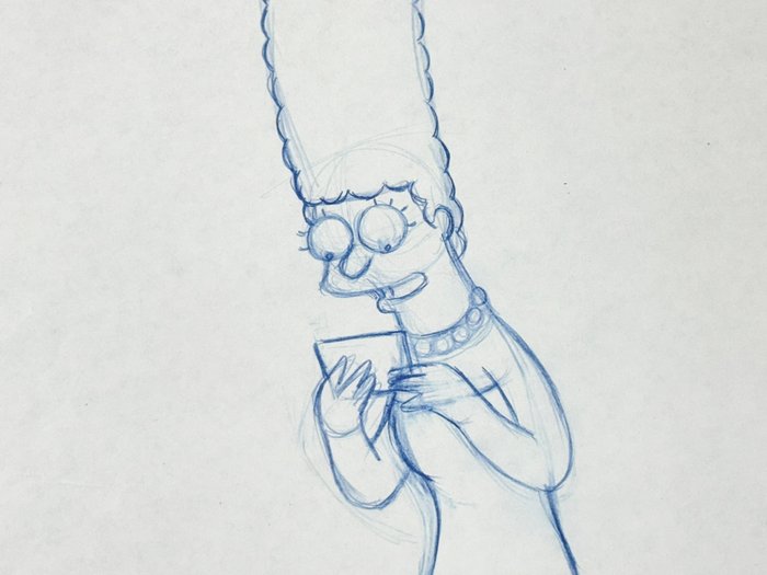 Gracie Films - Original Animation Drawing of Marge Simpson | Barnebys