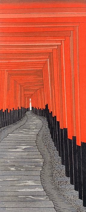 The 1,000 Torii at Kyoto's Fushima Inari Shrine... | Barnebys