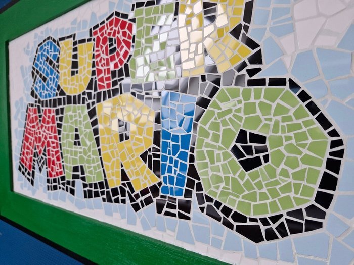 Nintendo - Original Mosaic Artwork – Super Mario Theme - Video game ...