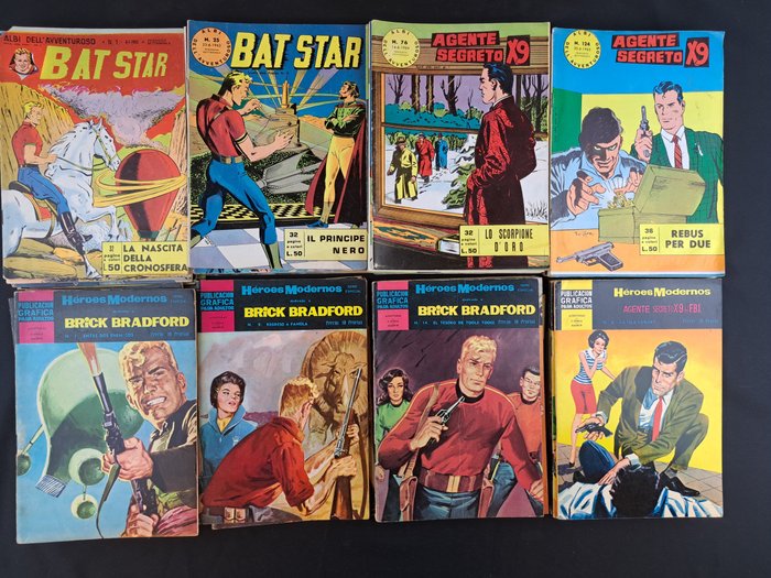 Albo Avventuroso Bat Star, Z-9 - Brick Bradford Edizione Spagnola - 59 ...