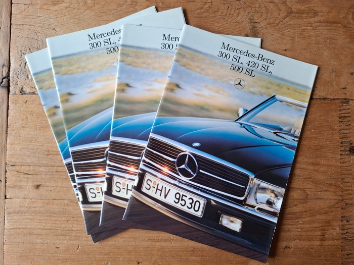 Brochure - Mercedes-Benz - 300 SL, 420 SL, 500 SL - 1986 | Barnebys