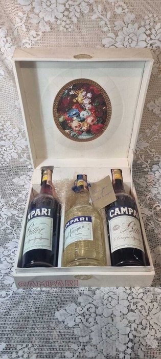 Campari - Cordial Campari + Bitter - b. 1960s, 1970s - 75cl - 3 bottles ...
